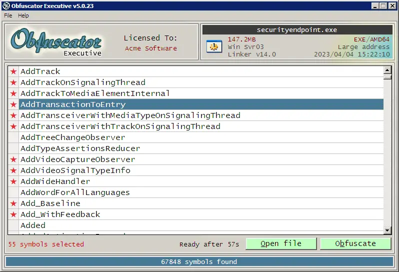 EXE Protection and Obfuscation Software For Windows
